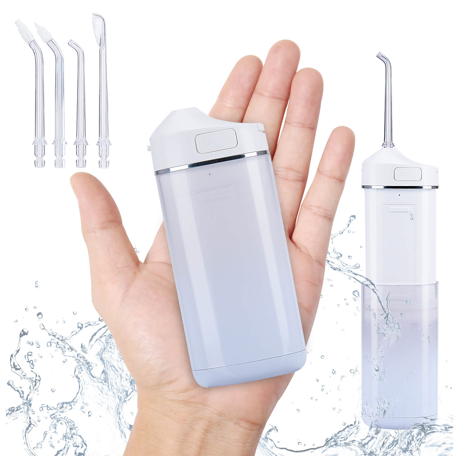 Water Flosser [Mini Cordless Portable] Oral Irrigator Water Teeth ...